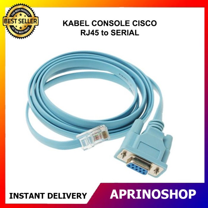 Jual Kabel Console Cisco RJ45 to Serial Female Kabel RJ45 to DB9 ...