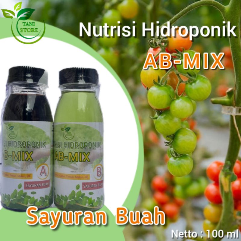 Jual Nutrisi Ab Mix Sayuran Buah 100ml_Hidroponik | Shopee Indonesia