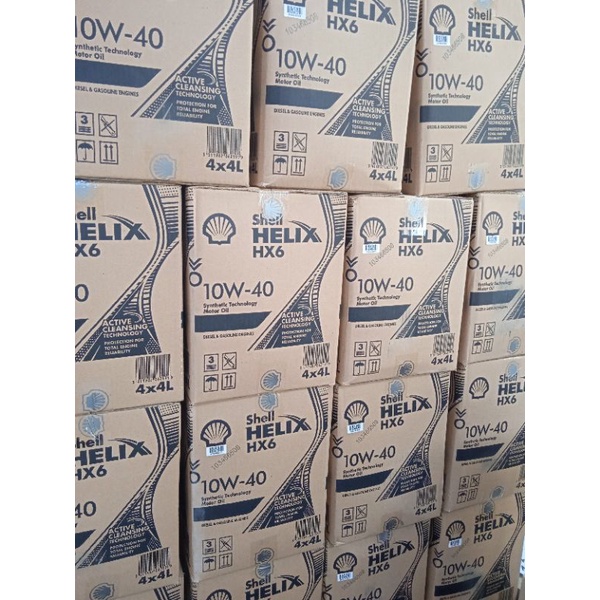 Jual Shell Helix Hx 6 4liter #1 dus isi 4 | Shopee Indonesia