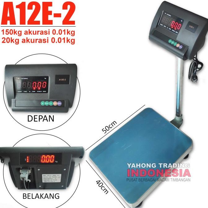 Jual Timbangan Barang Digital Bench Scale A12E Dual Display 150kg 200kg | Shopee Indonesia