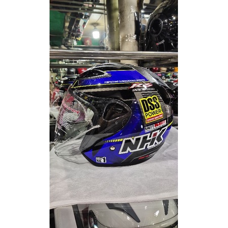Jual NHK R6 MOTIF RALLY - BLACK BLUE | Shopee Indonesia