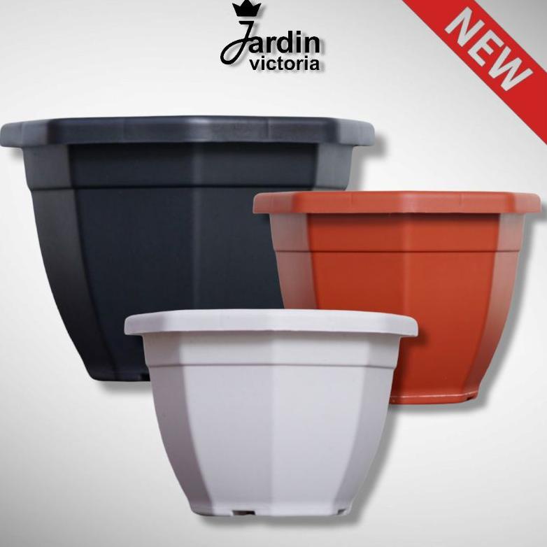 Jual [spin1] Pot Bunga Octagon 25 30 35 | Jardin Victoria | Pot Tanaman ...