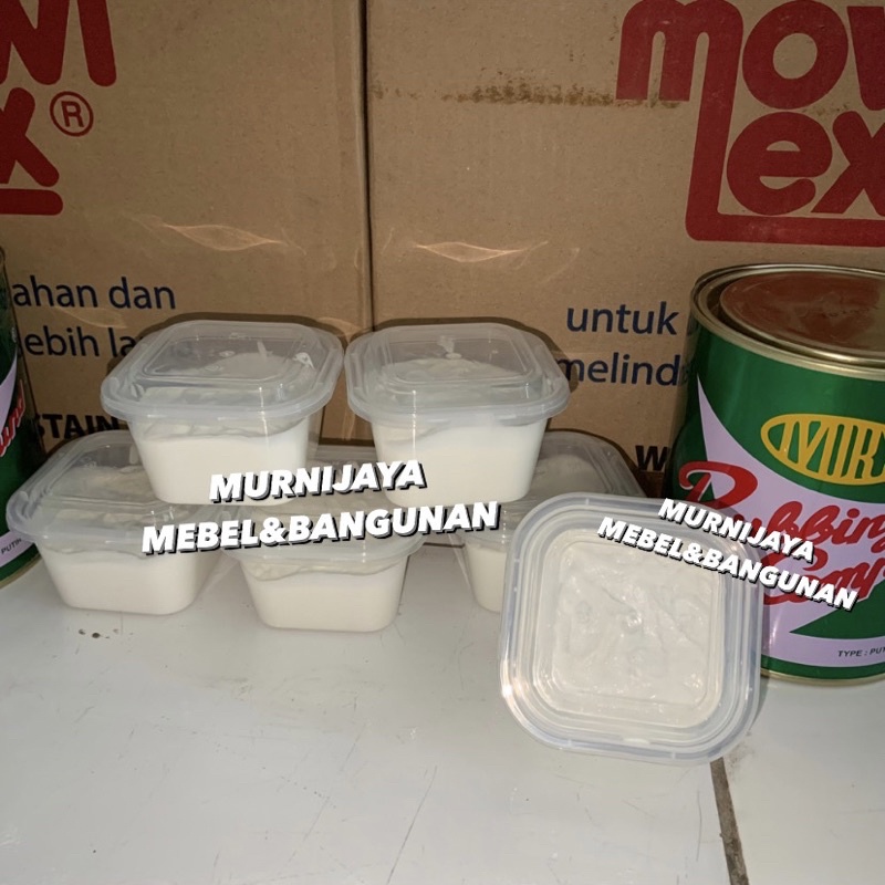 Jual RUBBING COMPOUND ECERAN (1ONS)/KECIL PRAKTIS PUTIH/IVORY KOMPON ...