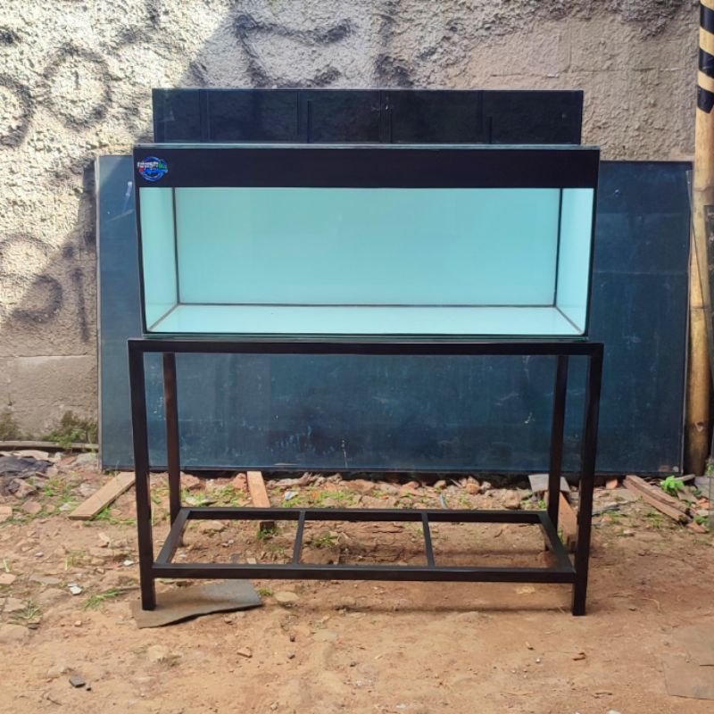 Jual PAKET AQUARIUM 120X50X50 FULL 10MM+RAK HOLO 4X4 | Shopee Indonesia