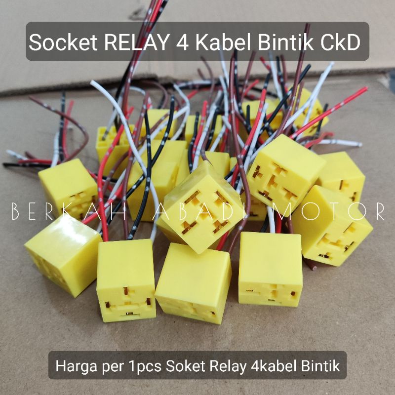 Jual Soket Relay 4Kabel Bintik Import Ckd | Socket Soket Relay Riley ...