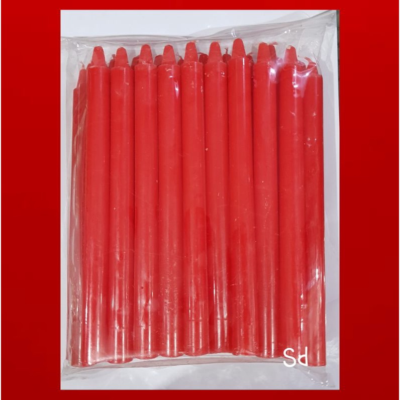 Jual lilin merah Sedang 1 kg / lilin merah sembahyang / lilin puja ...