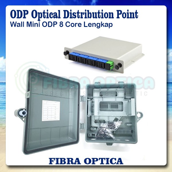 Jual Wall mini ODP + 8 Core SC Splitter Cassete Box ODP 8 Core Lengkap | Shopee Indonesia