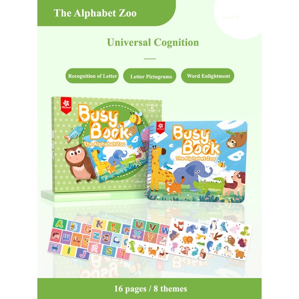 Jual Pinwheel Single Busy book Level 5: The Alphabet Zoo | Shopee Indonesia