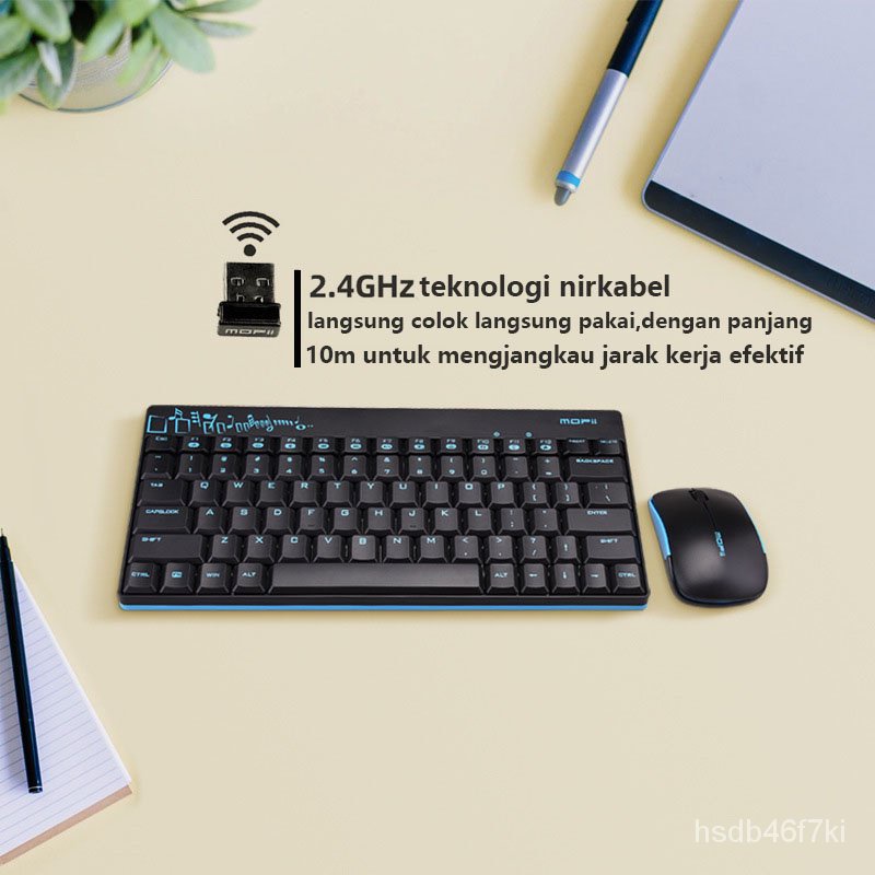 Jual keyboard wireless laptop mini mouse usb portable tablet komputer ...