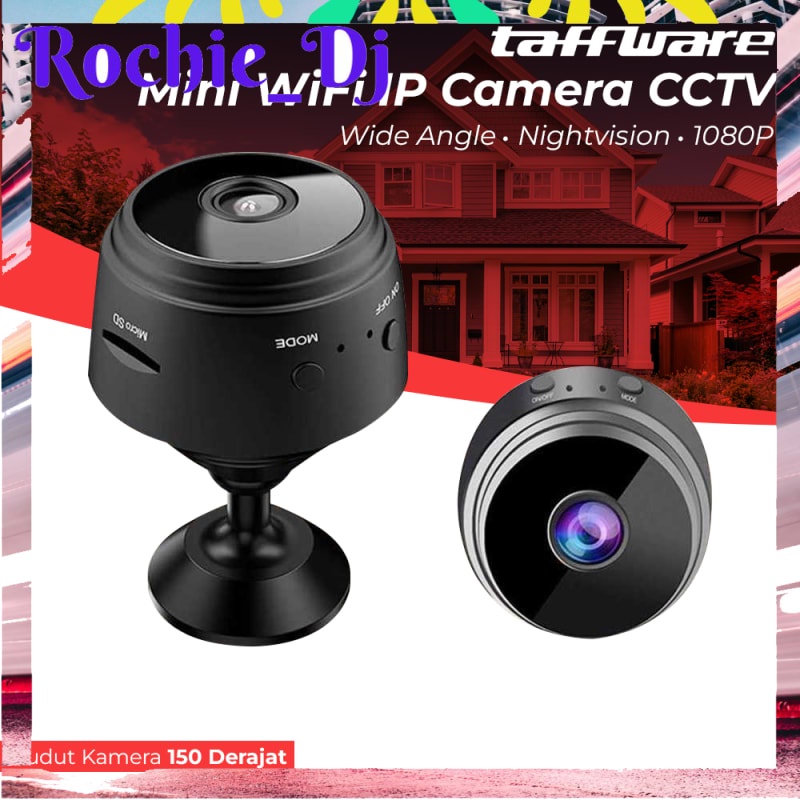 Jual MINI WIFI IP CAMERA CCTV WIDE ANGLE NIGHTVISION 1080P - A9NV ...