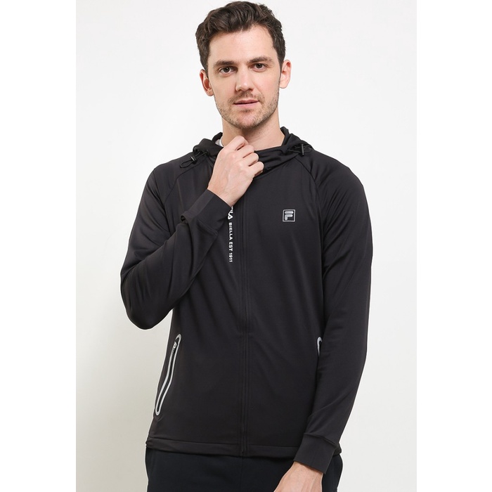 Jual FILA Jaket Olahraga Pria Octuro - Black | Shopee Indonesia