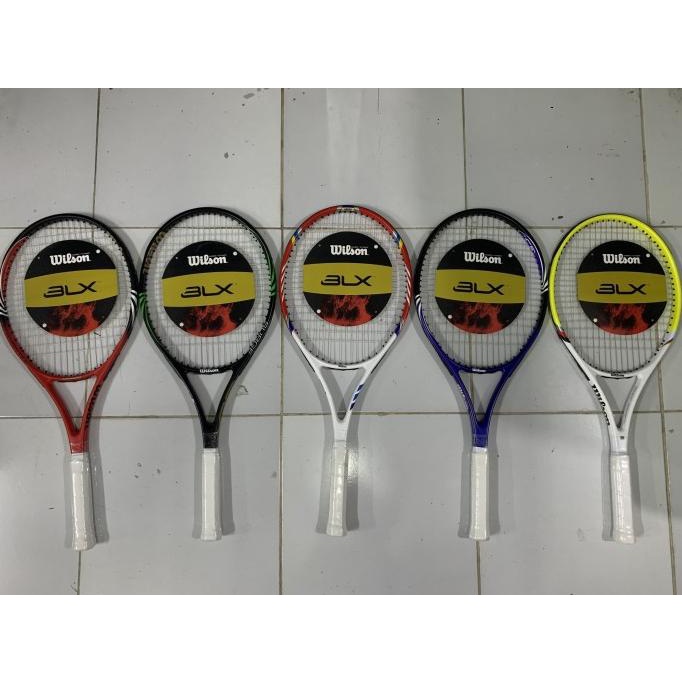 Jual RAKET TENIS WILSON BLX+SENAR+GRIP+TAS SIAP PAKAI | Shopee Indonesia