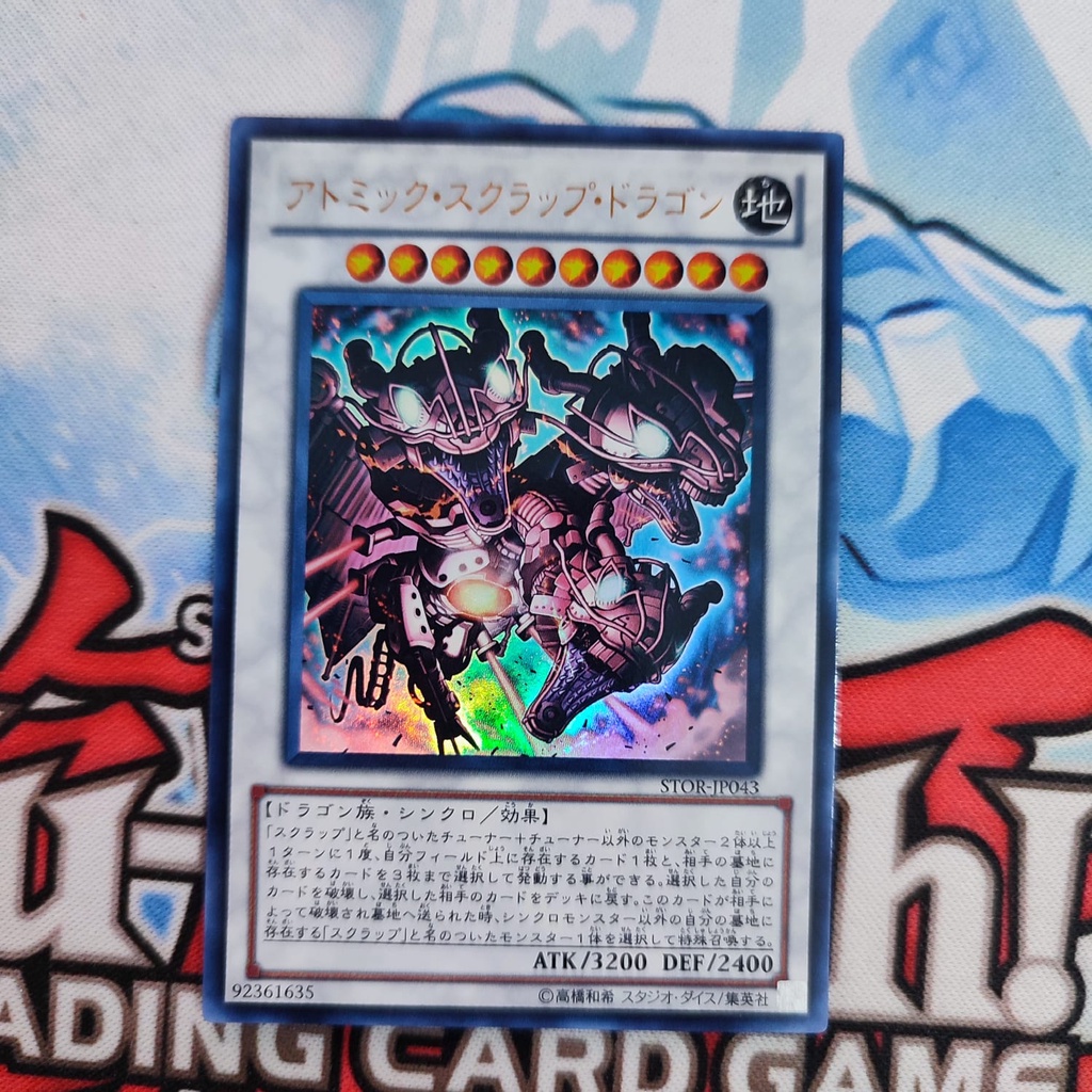 Jual yugioh OCG atomic scrap dragon STOR-JP043 ultra rare original | Shopee Indonesia