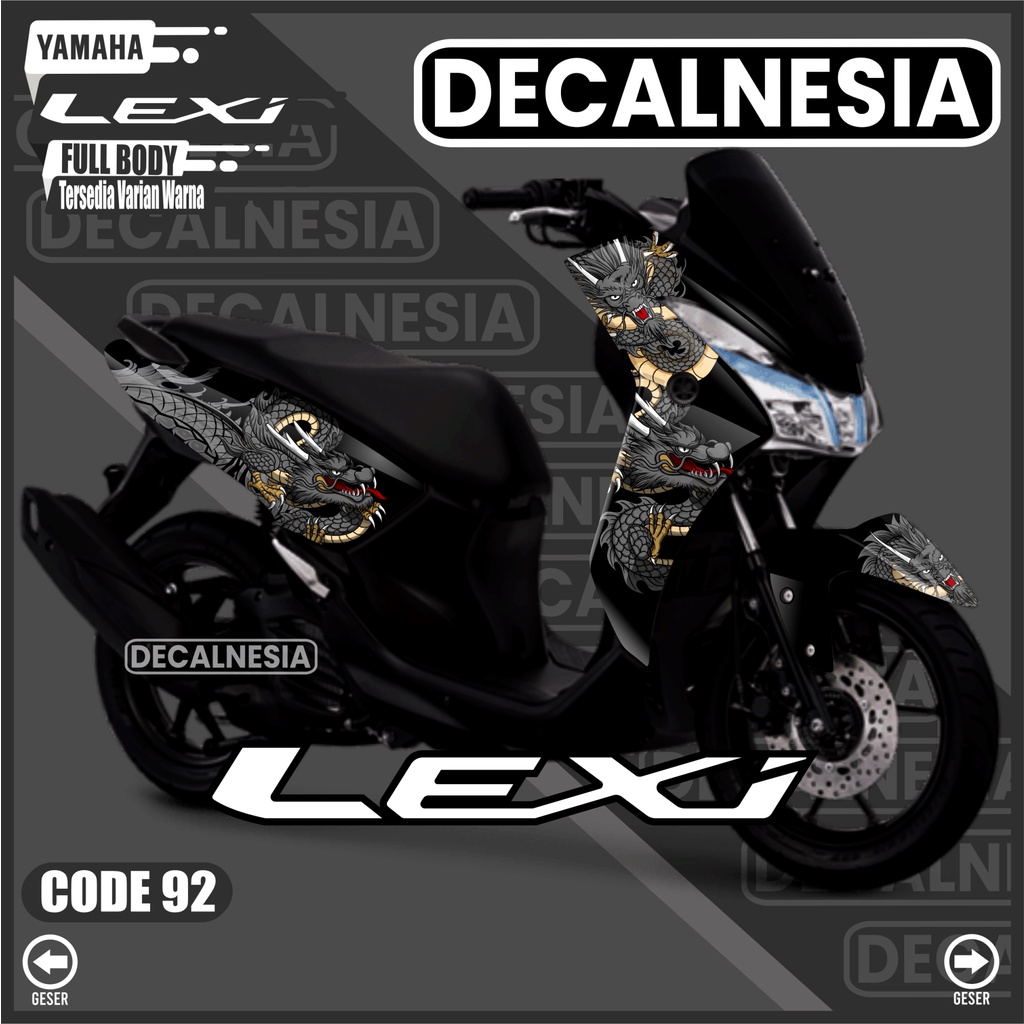 Jual Decal Stiker Motor Lexi Full Body Sticker Yamaha S ABS Variasi ...
