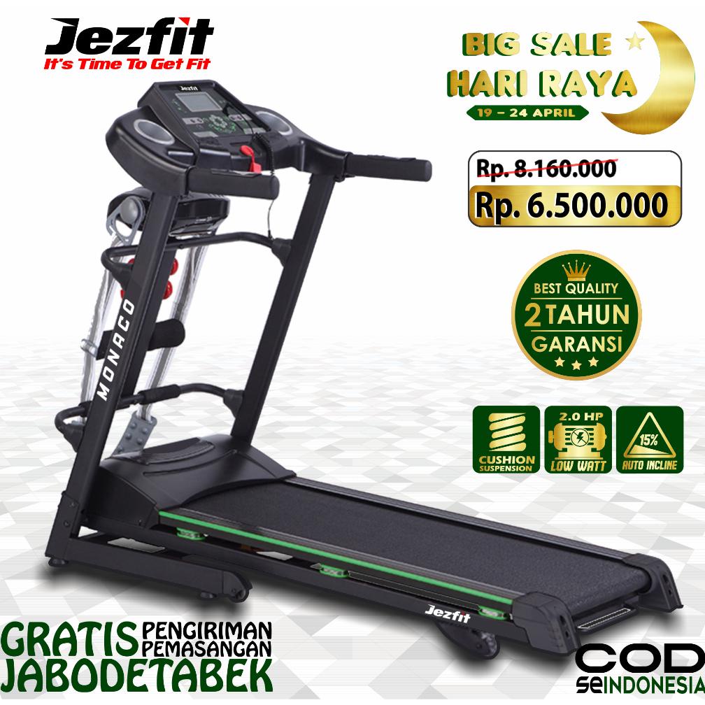 Jual Alat Olahraga Treadmill Alat Fitness Treadmill Elektrik Jezfit ...