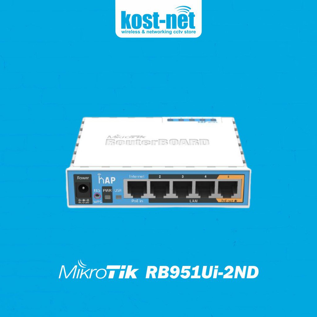 Jual Mikrotik Router Board RB951Ui-2ND (hAP) | Shopee Indonesia