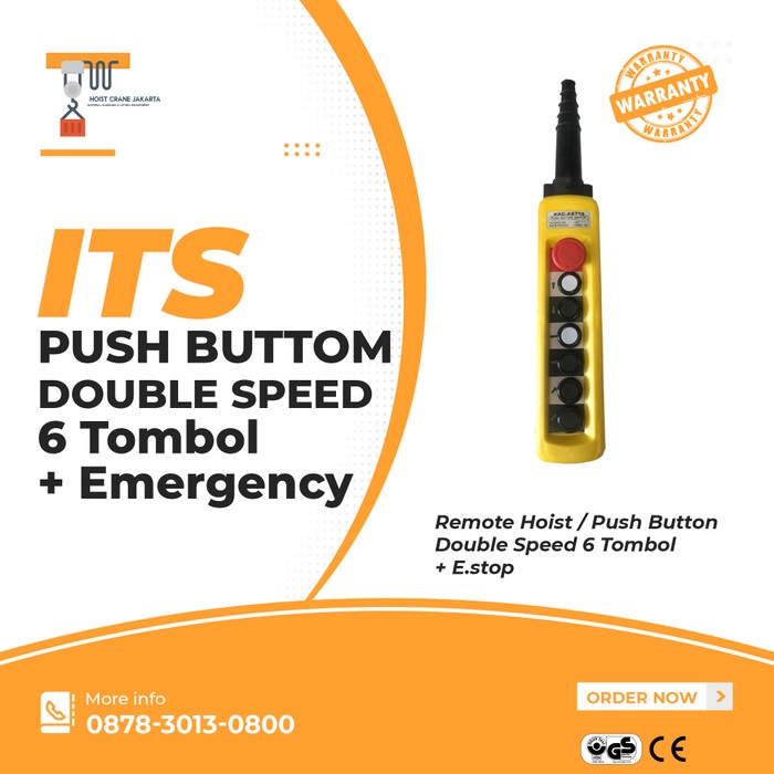 Jual Hoist Push Button ITS Double Speed 6 Tombol XAC-A6913 | Shopee ...