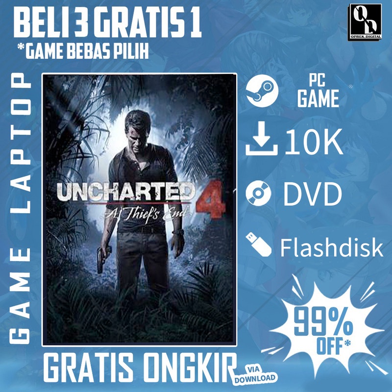 Jual Uncharted 4 - Link Download Otomatis - Download Langsung Play - Game PC dan Laptop | Shopee ...