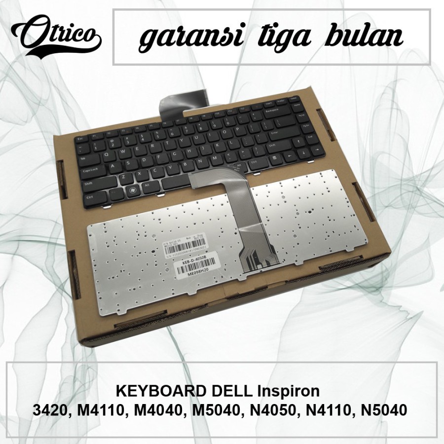 Jual Keyboard Dell 4050 14R N4050 N4040 N4110 M4040 M4110 BLACK ...