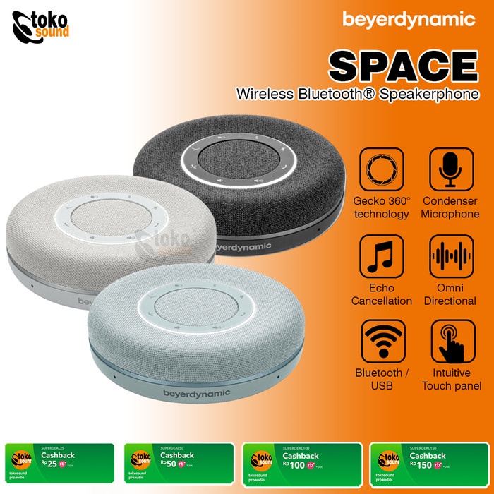 Jual BEYERDYNAMIC SPACE - Wireless Bluetooth Speakerphone | Shopee ...
