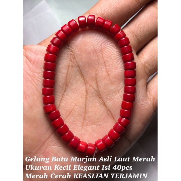 Jual Gelang Marjan Kuno Asli Timur Tengah Ukuran Kecil Mulus Langka ...