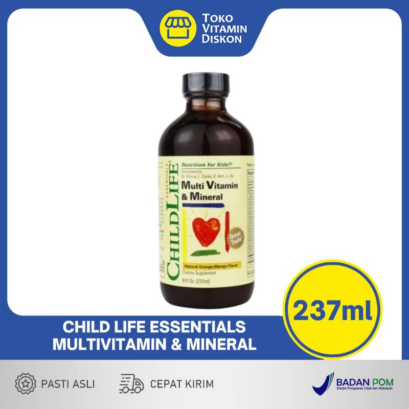 Jual CHILD LIFE ESSENTIALS MULTIVITAMIN AND MINERAL - 237 ML | Shopee ...