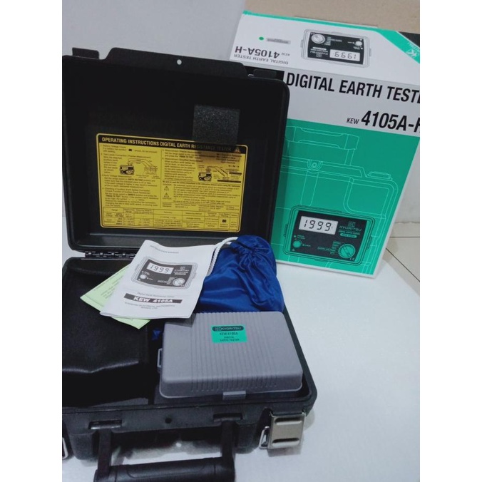 Jual Kyoritsu 4105Ah Grounding Earth Tester Kit Set 100% Asli | Shopee ...