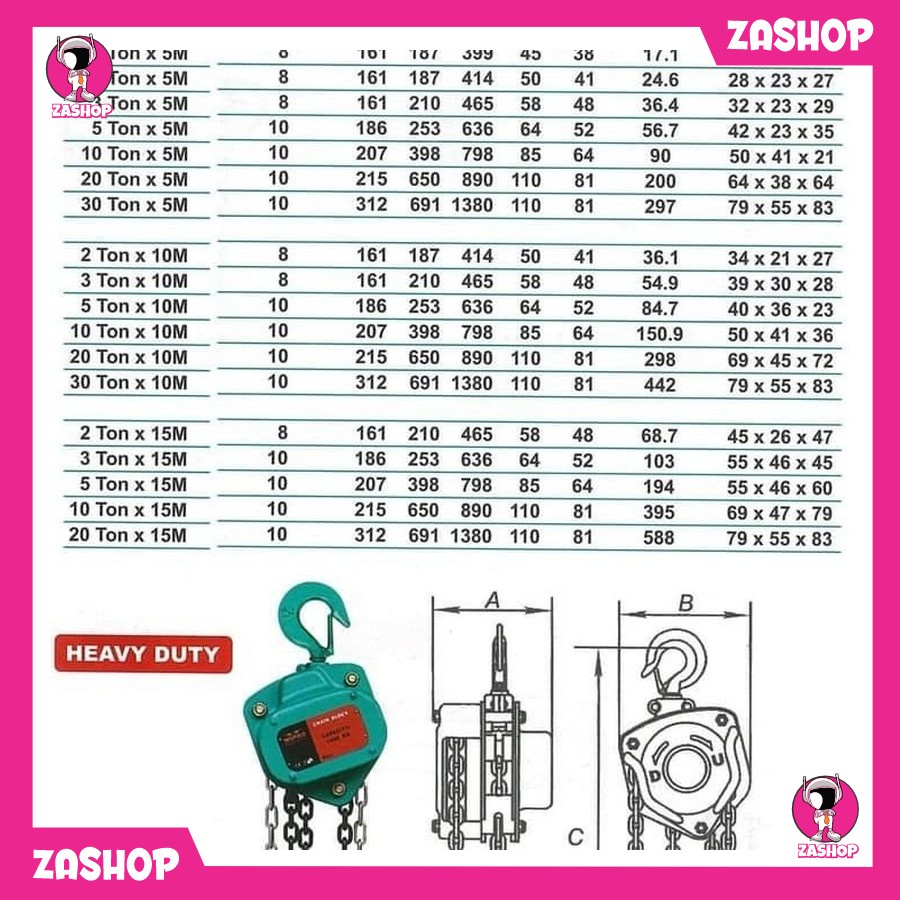Jual Super Hot! CHAIN BLOCK WIPRO 3 TON X 5 METER Low Price ! | Shopee ...