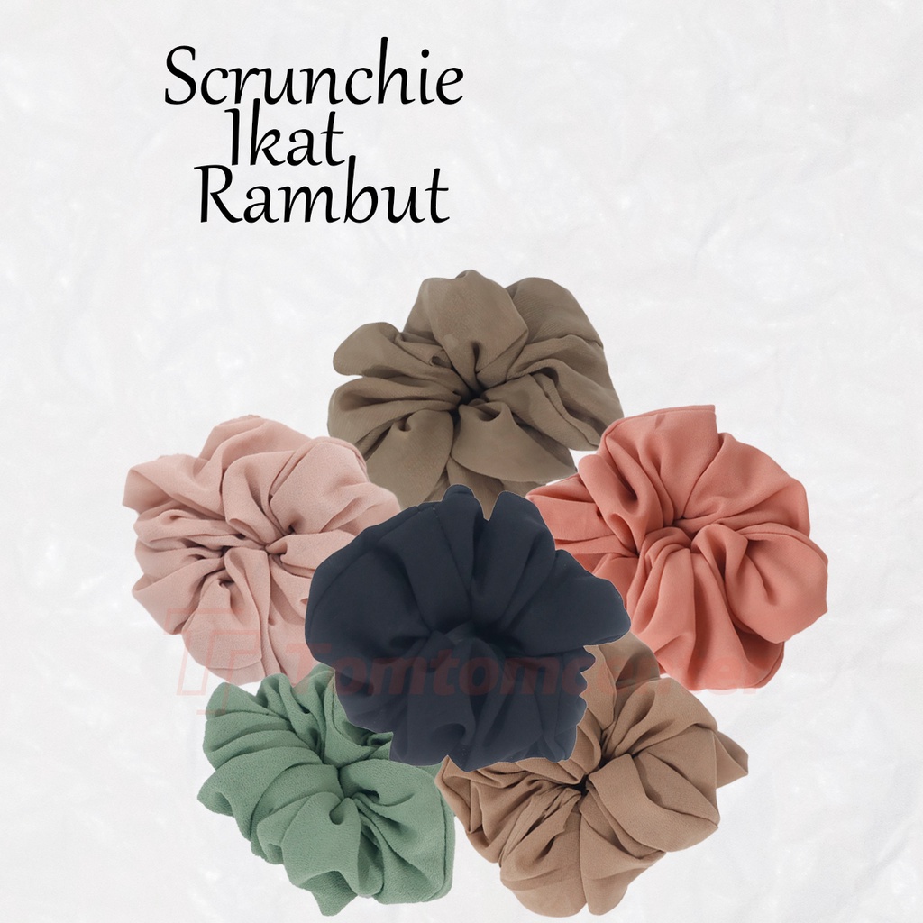 Jual Scrunci Karet Ikat Rambut Scrunchie Cepol Jilbab Hijab Kerudung ...