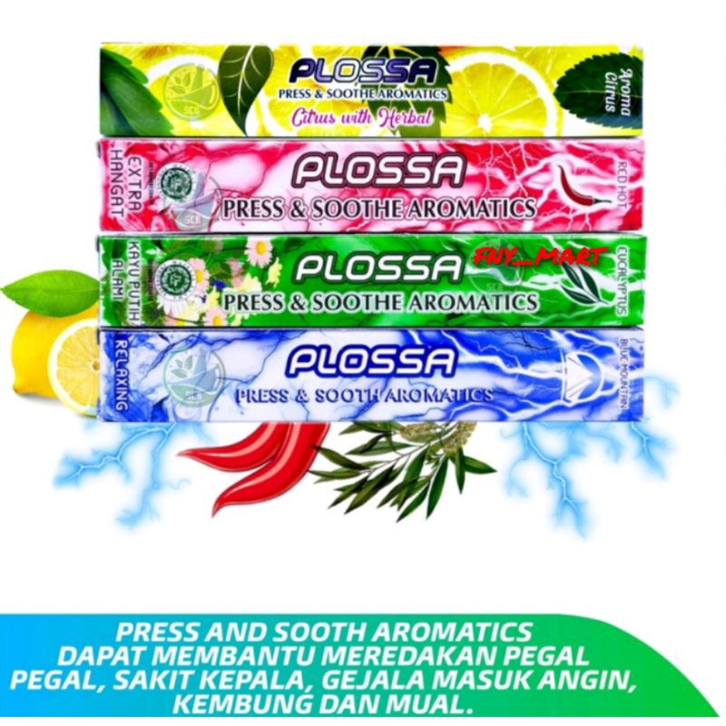Jual Plossa Roll On Inhaler Kerokan 10ml / Plossa Press & Soothe ...
