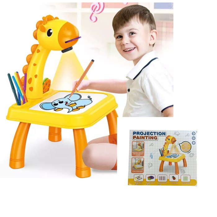 Jual Easel Mainan Meja Menggambar Proyektor Drawing Table Projector ...