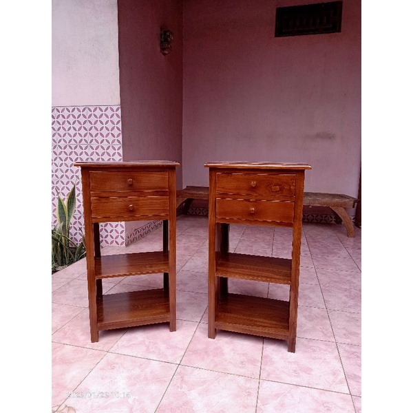 Jual Meja dispenser kayu jati tempat untuk dispenser ukuran 30x40x70 ...