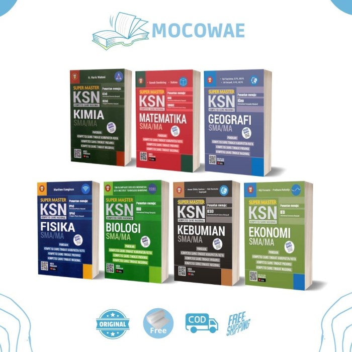 Jual Must Have!! Ready Super Master Ksn Sma/Ma Biologi Kimia Kebumian Matematika Fisika Termurah ...