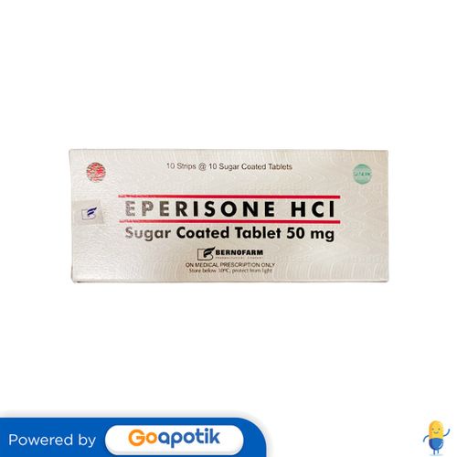 Jual EPERISONE HYDROCHLORIDE BERNOFARM 50 MG BOX 100 TABLET | Shopee ...