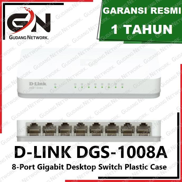 Jual D-Link Dgs-1008A 8-Port Dlink Dgs1008A 8Port Gigabit Switch Hub ...