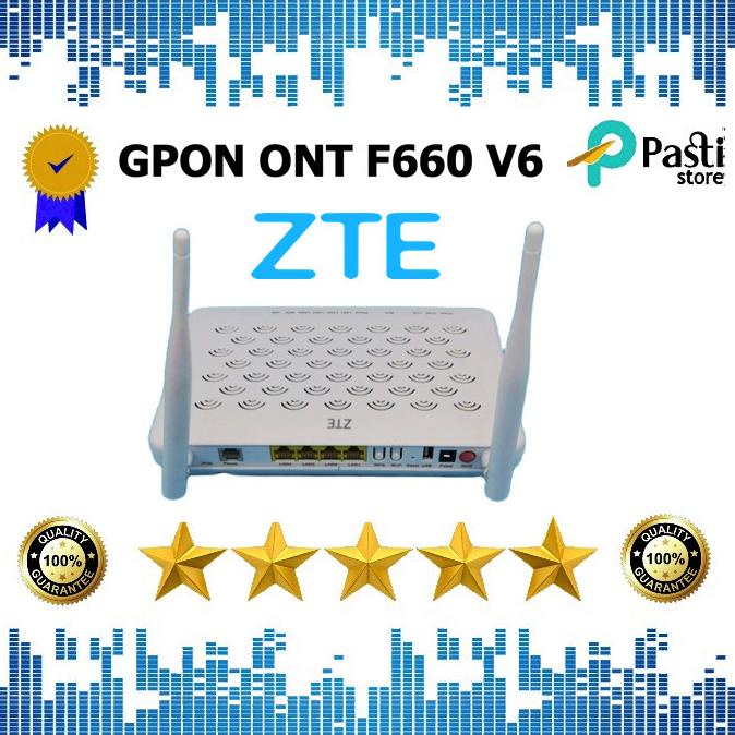 Jual MODEM ONT GPON ZTE F660 V6 1GE - 3FE - 1 FXS - WIFI | Shopee Indonesia
