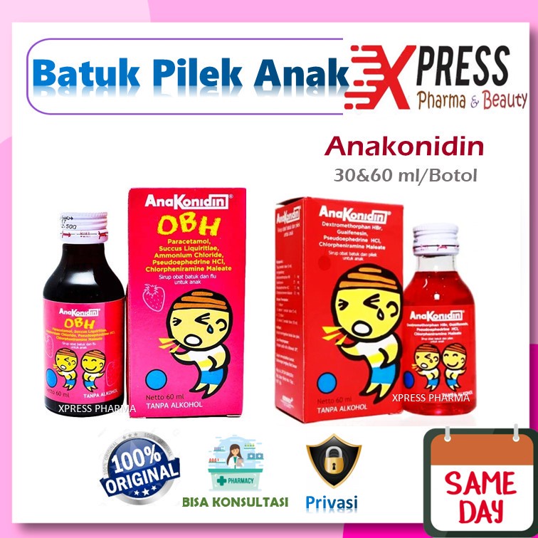Jual ⚡XPRESS⚡ Anakonidin / Anakonidin OBH 30 / 60 ml Syrup Obat Batuk ...