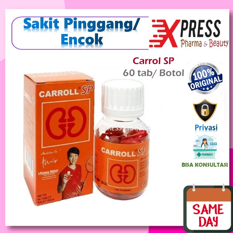 Jual XPRESS ! CARROL SP BOTOL isi 60 Kapsul Tablet Obat Nyeri Otot ...