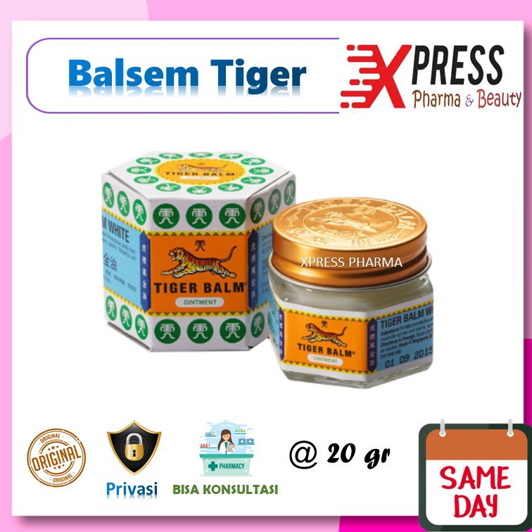Jual ⚡XPRESS⚡ 20 gr Balsem Tiger Balm - White Ointment Cap Harimau Lion ...