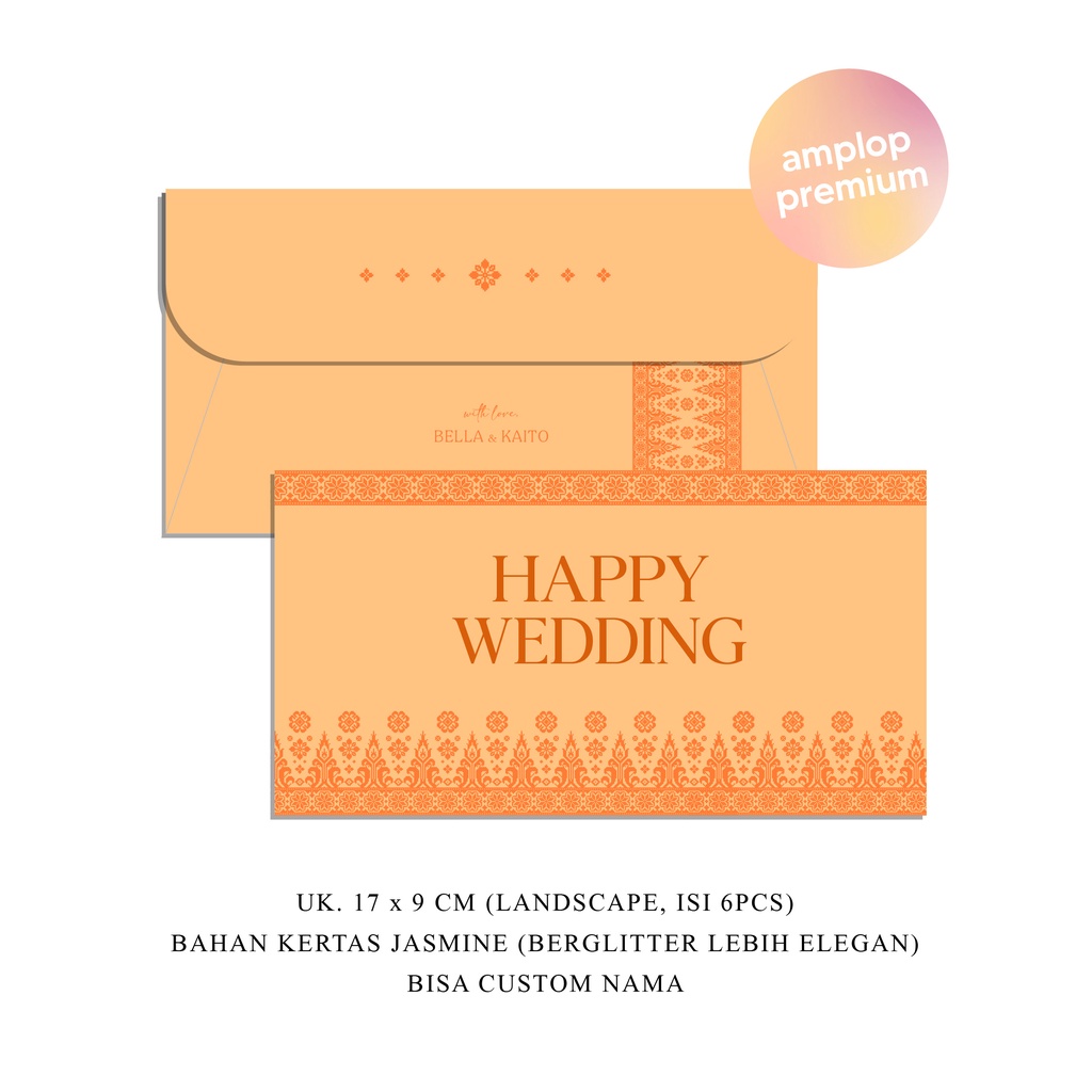 Jual [PREMIUM] AMPLOP KONDANGAN | AMPLOP WEDDING | AMPLOP SUMBANGAN ...