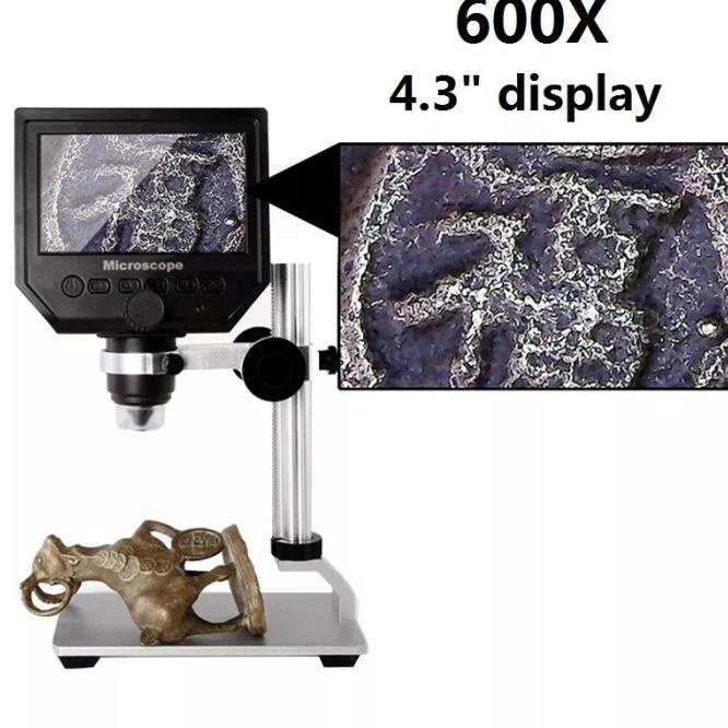 Jual Mikroskop Digital 600X1 6Mp Dengan Tiang Aloi Aluminium 4.3 Inch ...