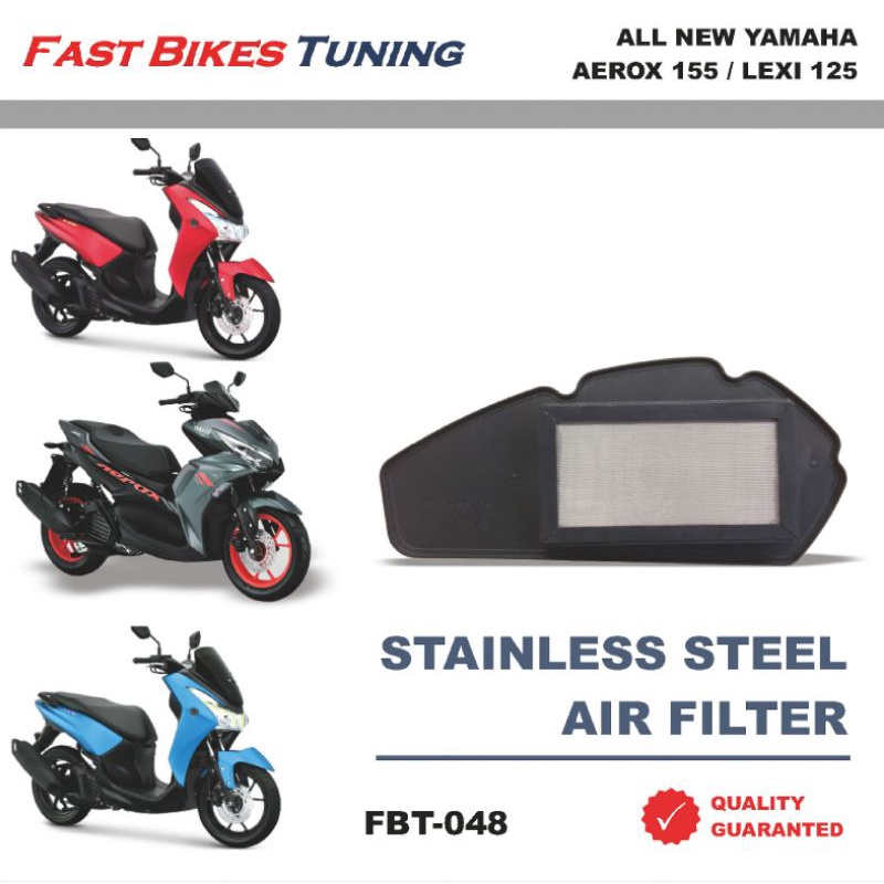 Jual FILTER UDARA YAMAHA AEROX 155 - FILTER UDARA STAINLESS - SARINGAN ...