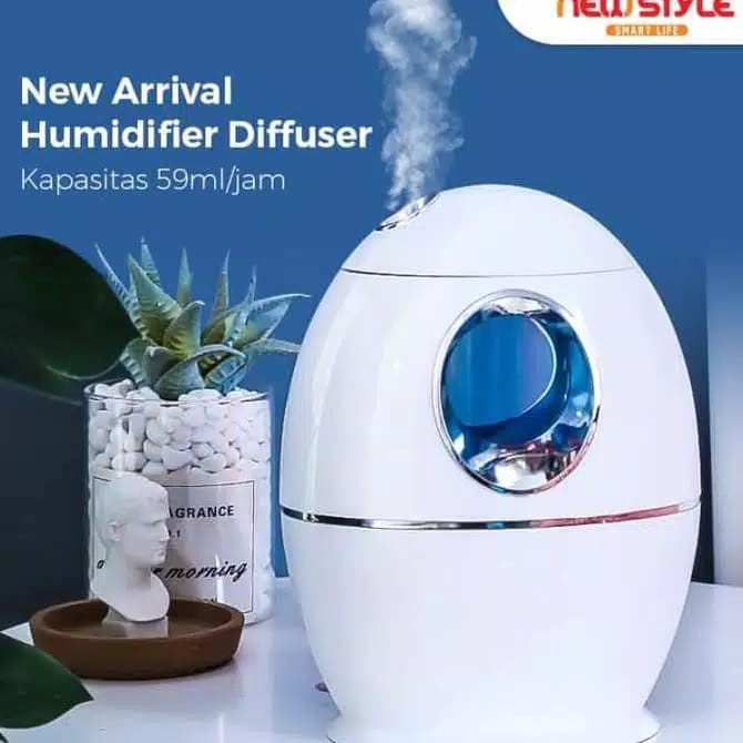 Jual DIFFUSER 800ML PELEMBAB UDARA 7 COLOR OVAL HUMIDIFIER AIR PURIFIER ...