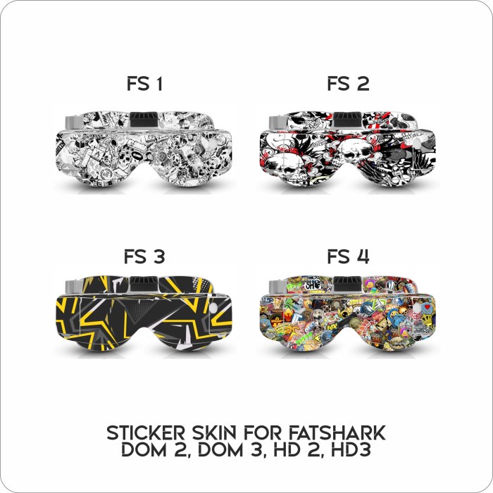 Jual Must Have!! Fatshark Dominator V3 Sticker Skins Terbaru | Shopee ...