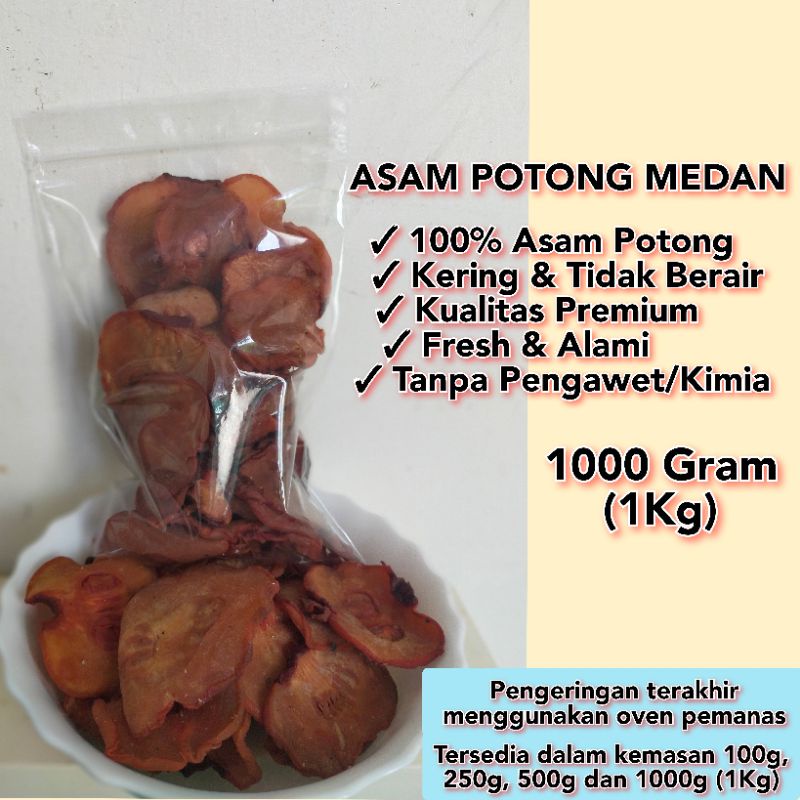 Jual Asam Potong Gelugur Medan 1000g 1Kg Asli Kualitas Pilihan | Shopee ...