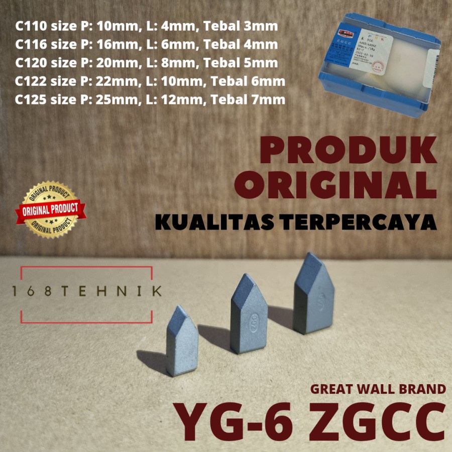 Jual BOX MATA PAHAT WIDIA C110 / C116 / C120 / C122 / C125 ORIGINAL ZGCC CARBIDE / YG6 C110 ...