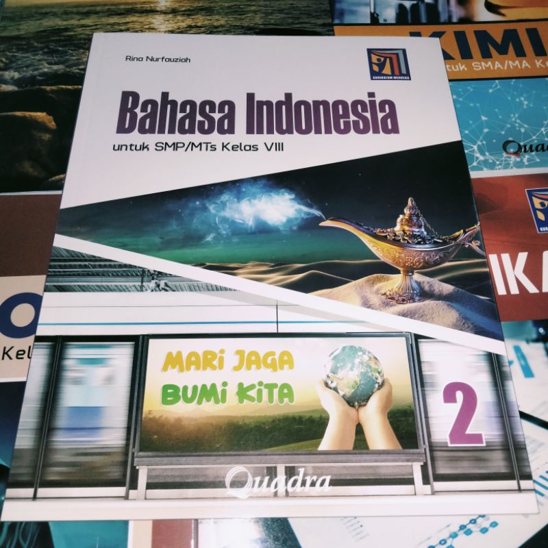 Jual Buku Paket Bahasa Indonesia SMP Quadra Kelas 8 Kurikulum Merdeka | Shopee Indonesia