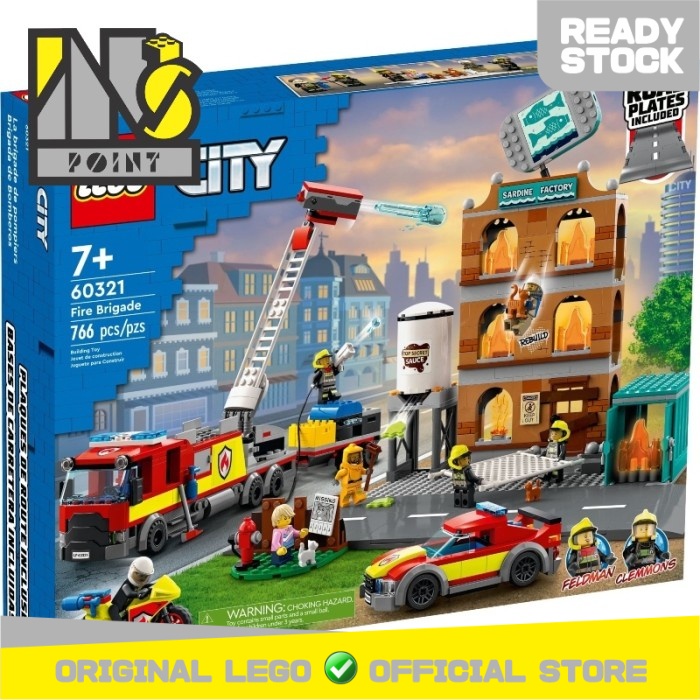 Jual LEGO 60321 - City - Fire Brigade | Shopee Indonesia
