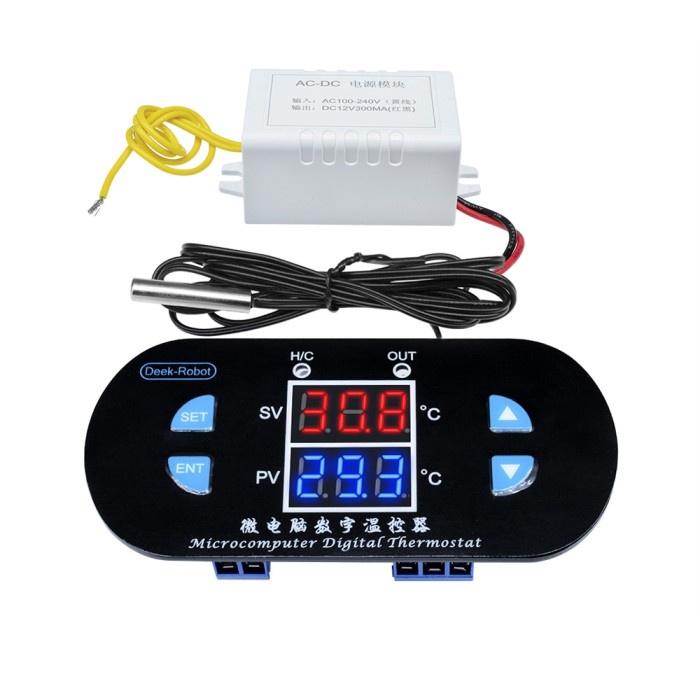 Jual Must Have!! Diymore W1308 Dual Led Temperature Controller Sensor ...