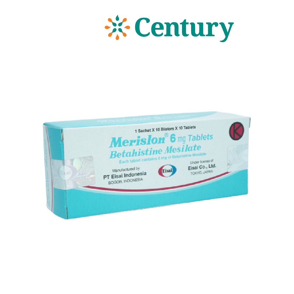 Jual MERISLON 6MG 1 STRIP 10 TABLET / PUSING / VERTIGO | Shopee Indonesia